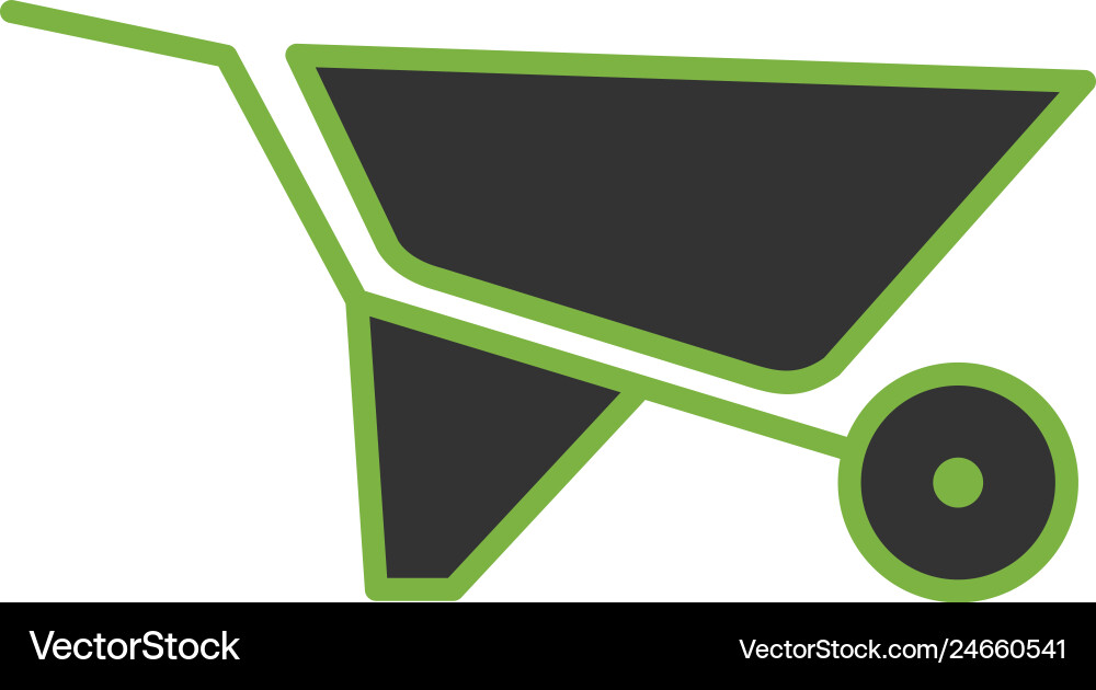 Wheelbarrow icon Royalty Free Vector Image - VectorStock