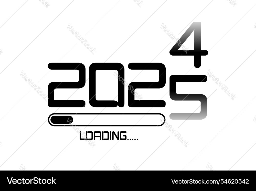 Loading Loading 2024 To 2025 Progress Bar Alpha Channel Animation.