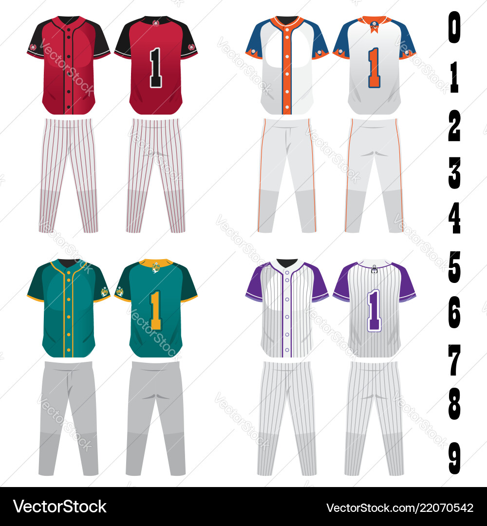Baseball jersey Royalty Free Vector Image - VectorStock