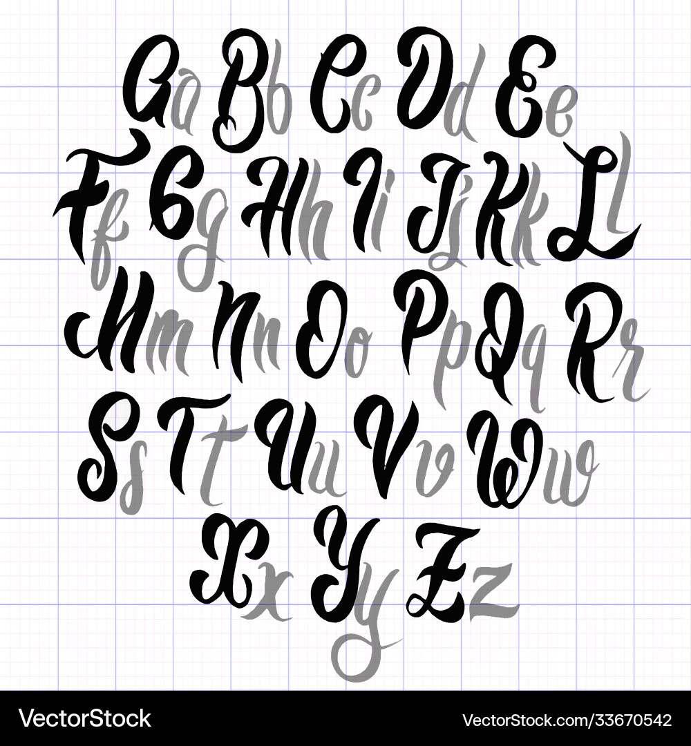 Lettering Fonts Alphabet