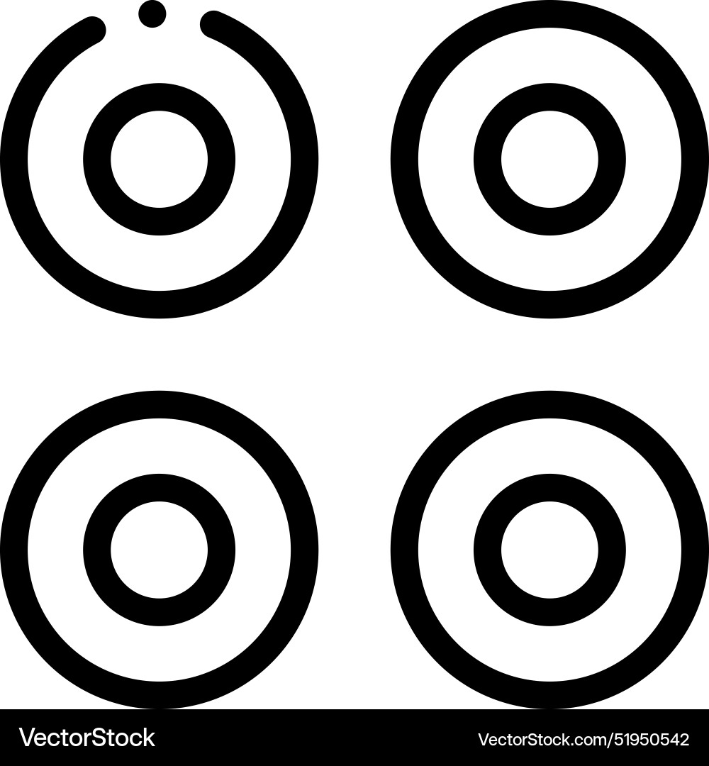 Candy icon thin linear style design isolated Vector Image