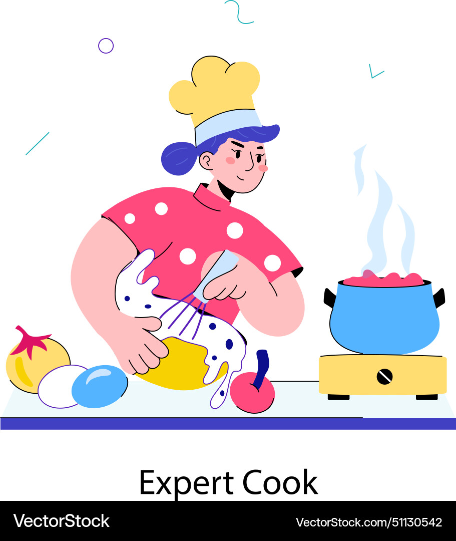 Expert cook Royalty Free Vector Image - VectorStock