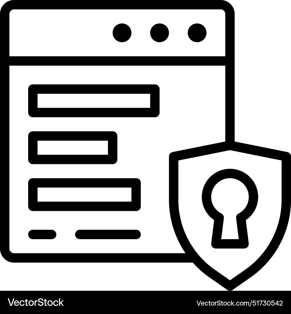 Locked data icon Royalty Free Vector Image - VectorStock