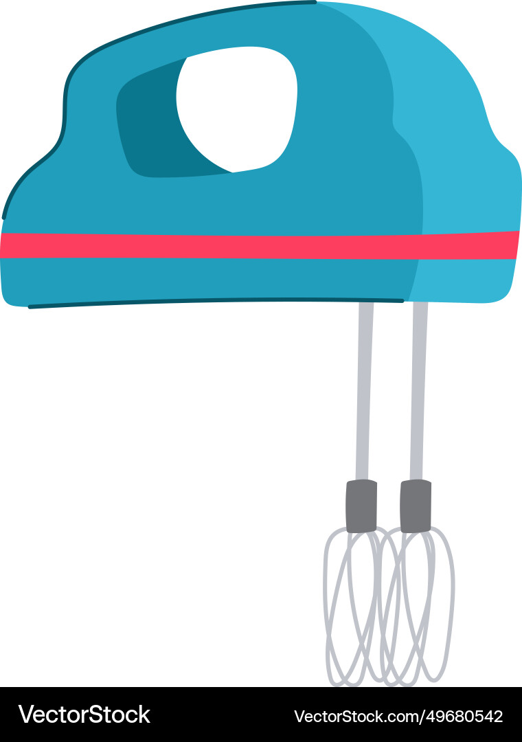Mix hand mixer cartoon Royalty Free Vector Image