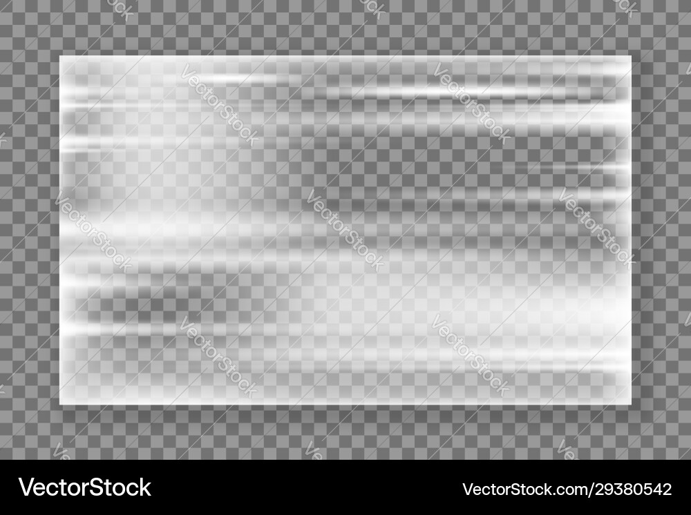 Plastic wrap texture realistic stretched Vector Image