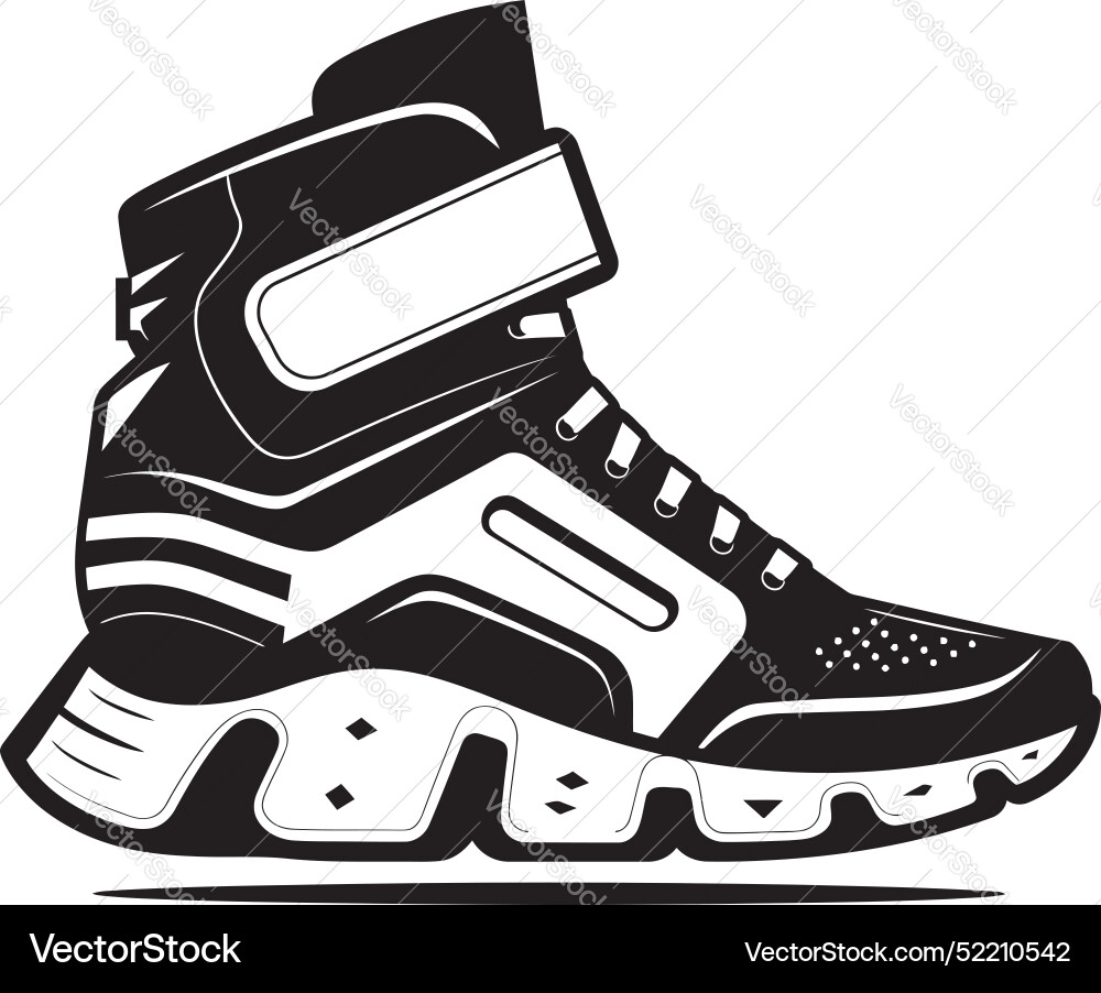 Quantumstride sleek sci fi futuristic boots Vector Image