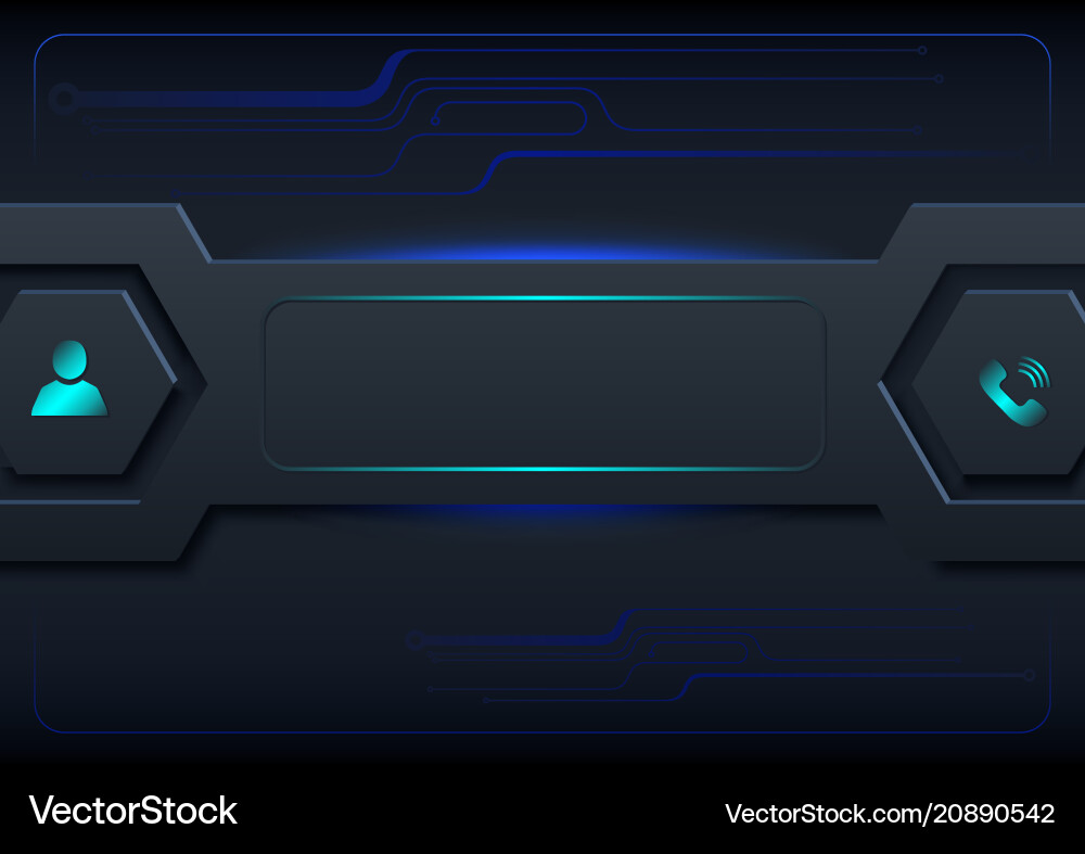 Visiting card in hi-tech graphic style Royalty Free Vector