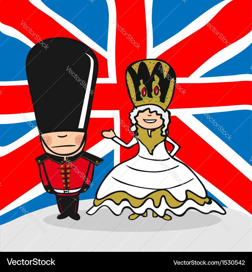 Welcome to england people Royalty Free Vector Image