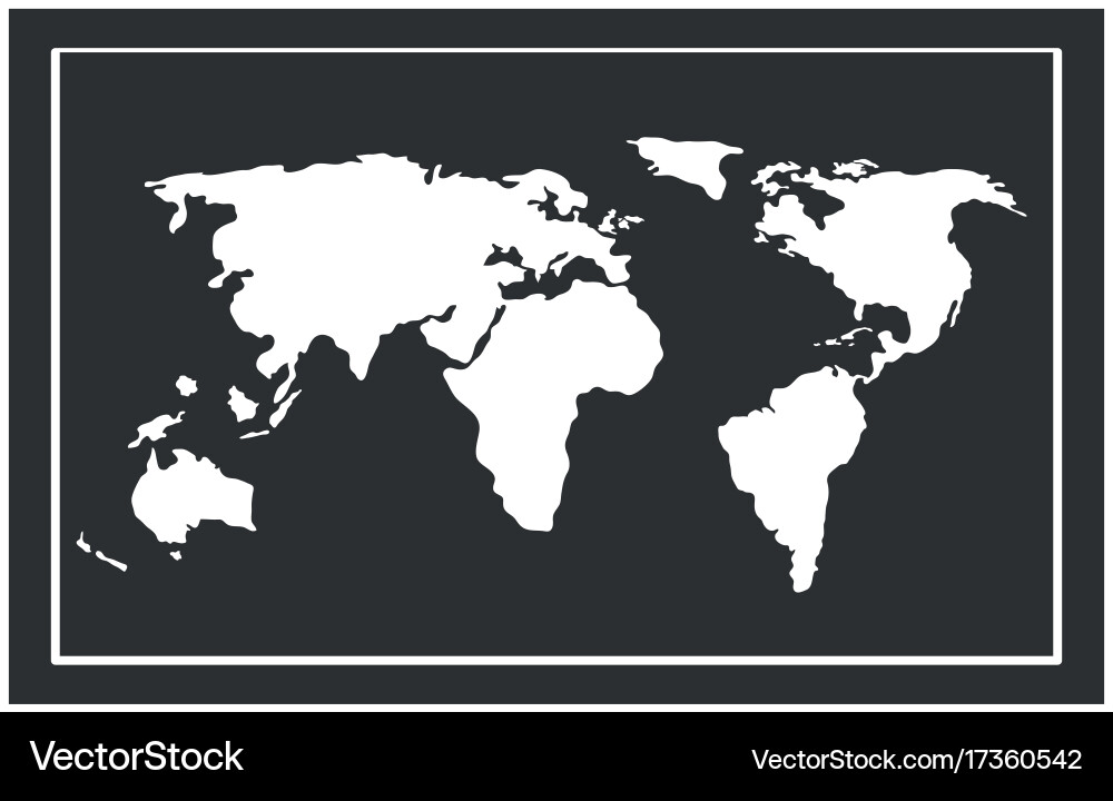 World paper map icon Royalty Free Vector Image