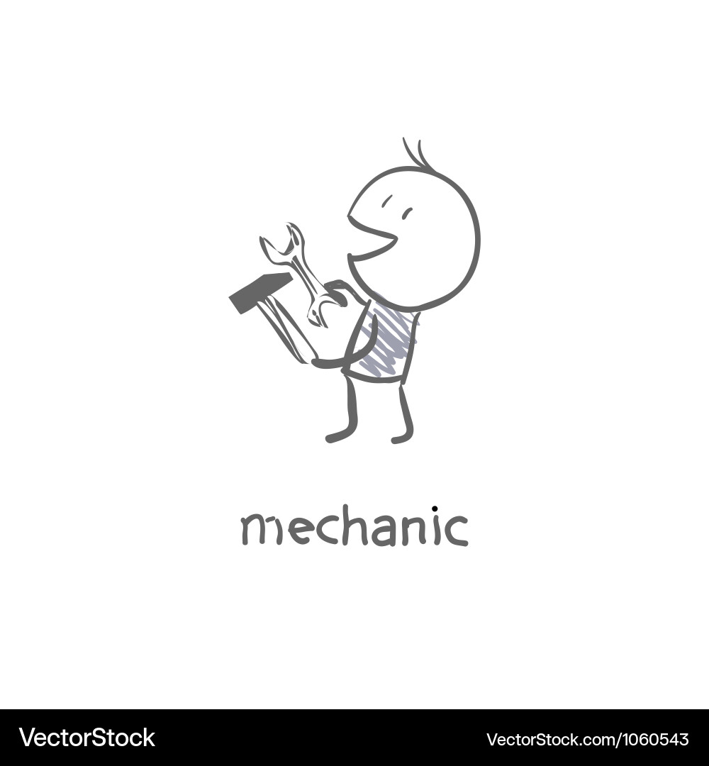Automotive Mechanic Royalty Free Vector Image - VectorStock
