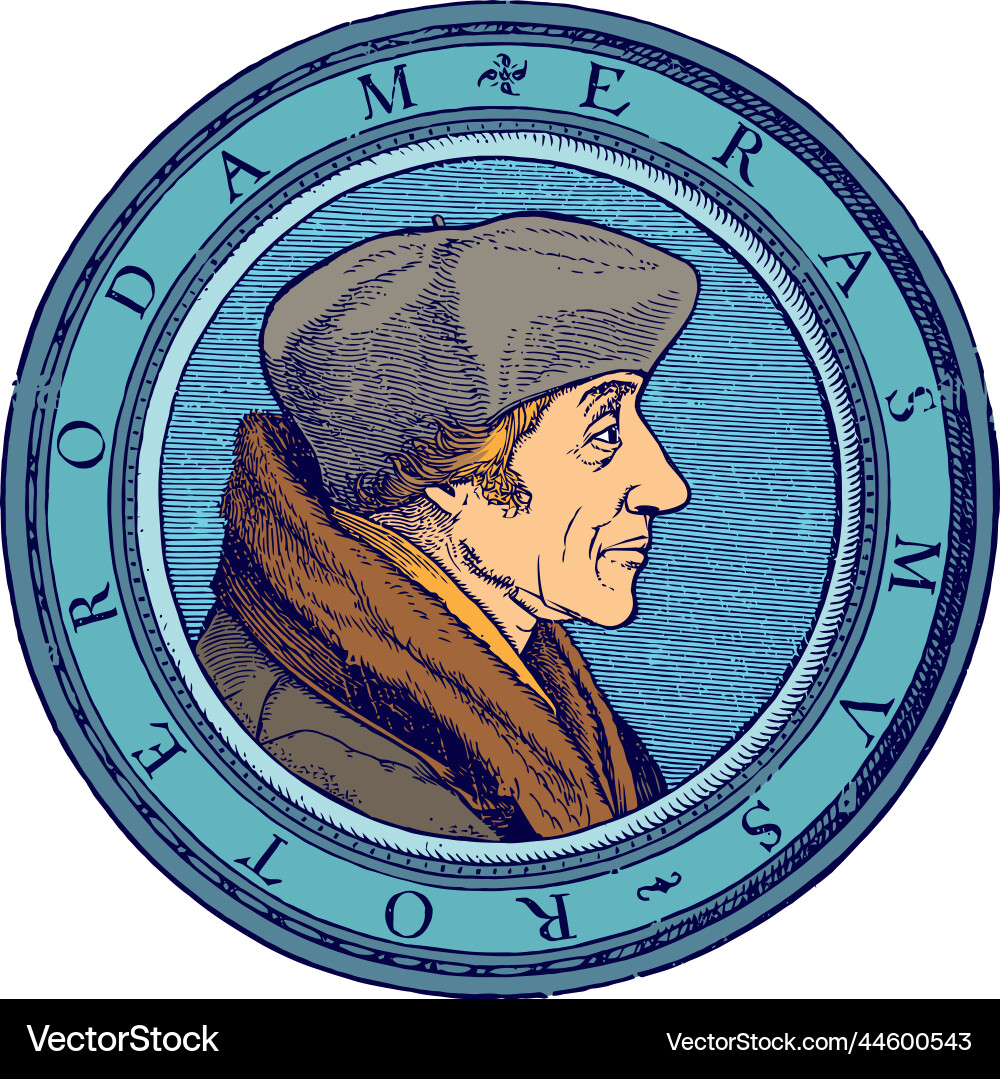 Erasmus stamp color Royalty Free Vector Image - VectorStock