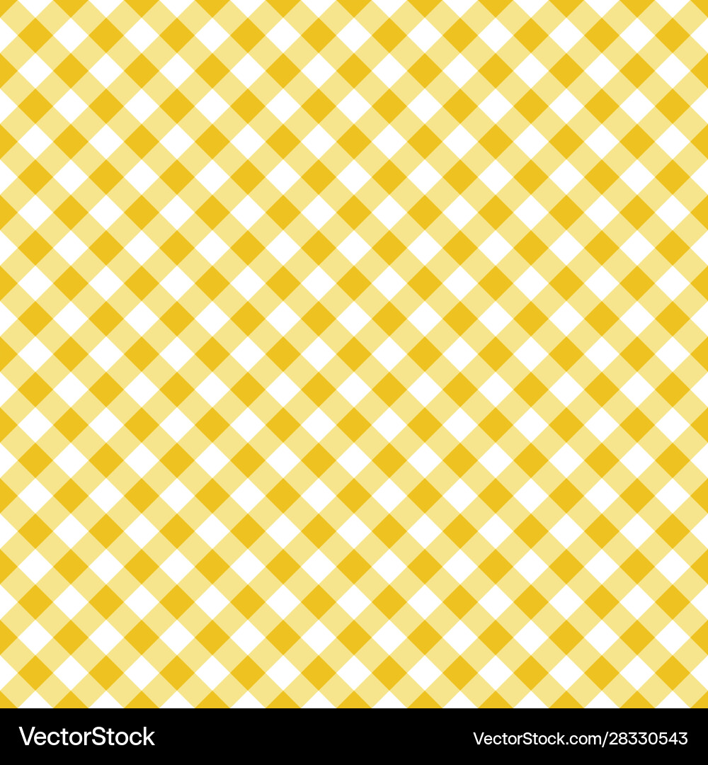 Seamless classic yellow table cloth texture Vector Image
