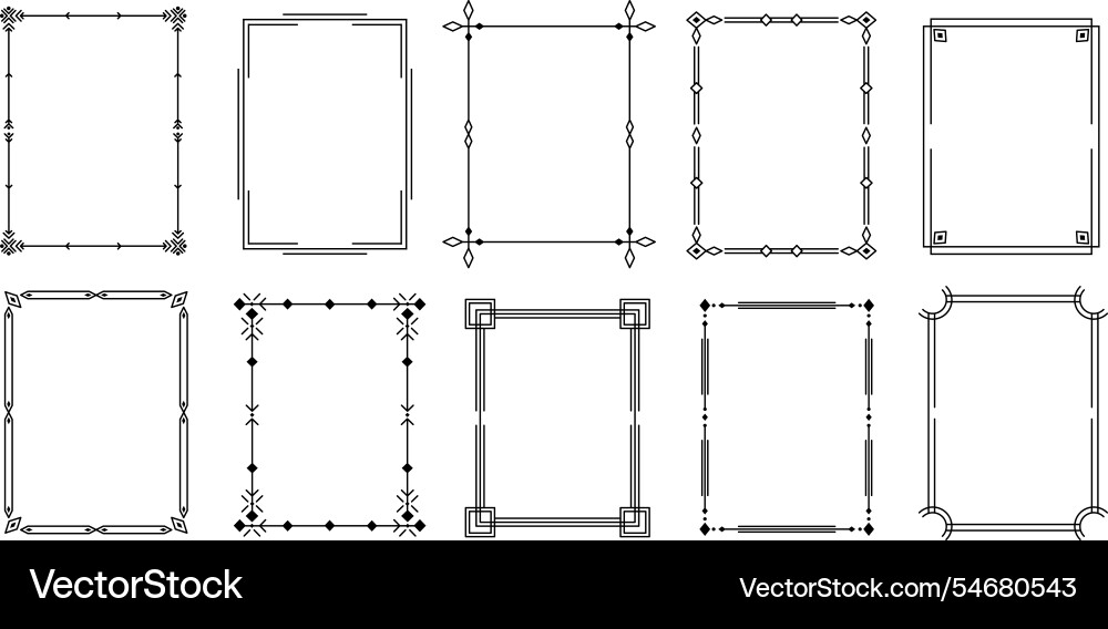 Border Brochure Certificate Frame Vector Images (over 5,200)