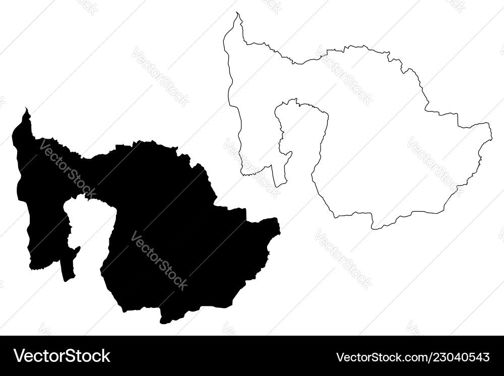 Zug map Royalty Free Vector Image - VectorStock