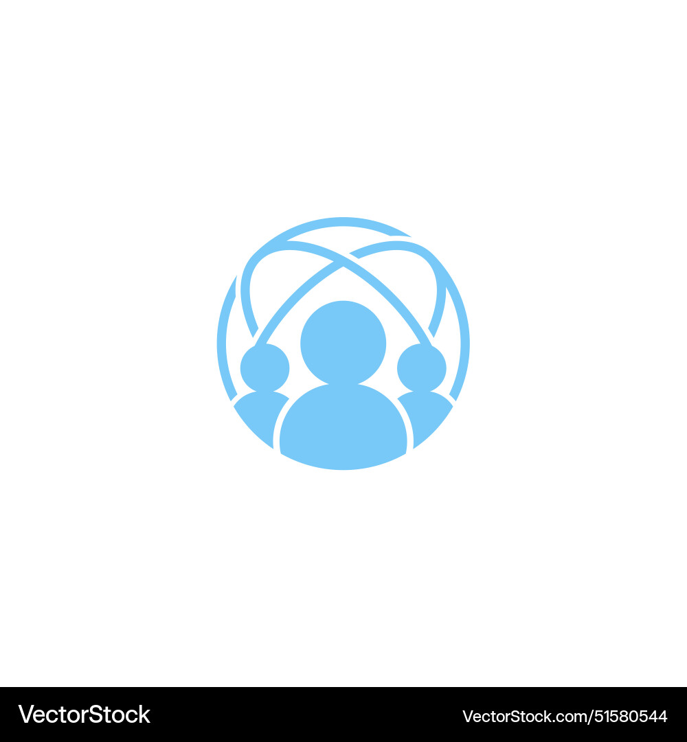 Global network logo Royalty Free Vector Image - VectorStock
