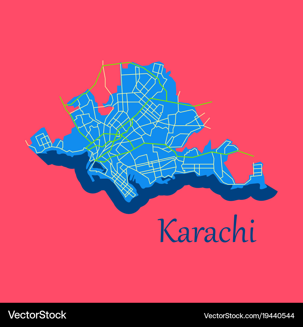 Karachi Pakistan Map