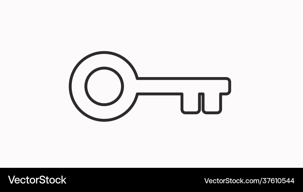 Schlüssel Icon Lizenzfreies Vektorbild - VectorStock