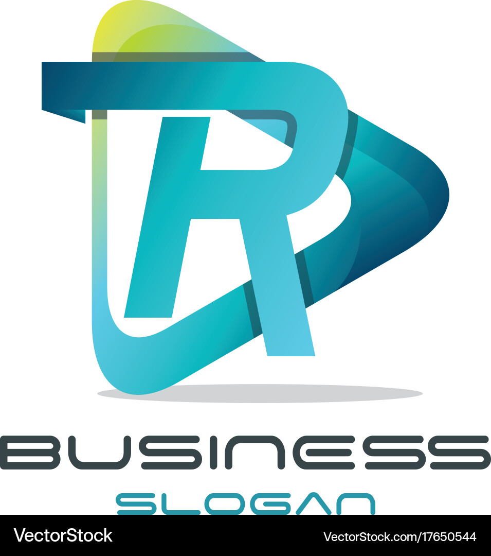 R Media Logo - Sound & Motion Royalty Free Vector Image