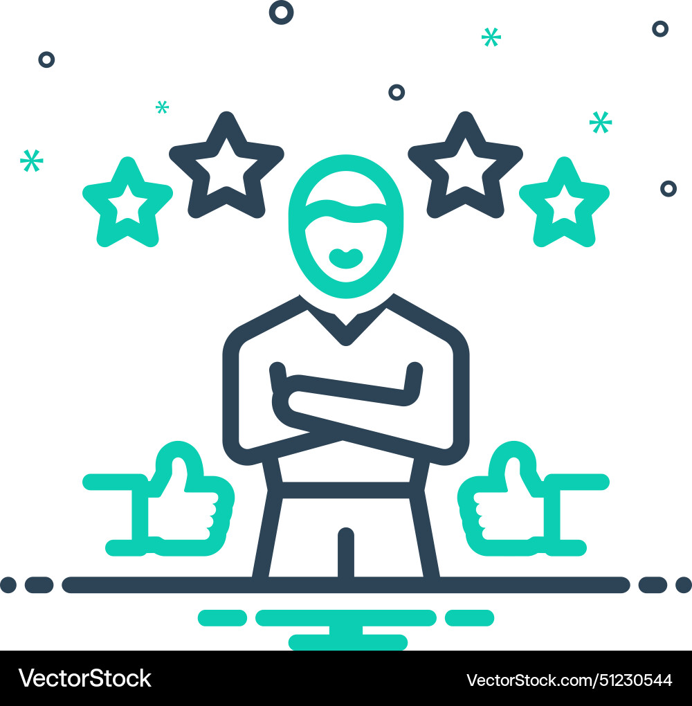 Satisfied Royalty Free Vector Image - VectorStock