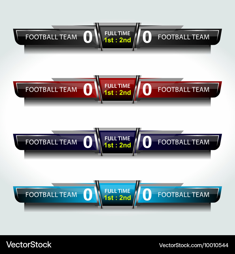 Scoreboard icons sport Royalty Free Vector Image