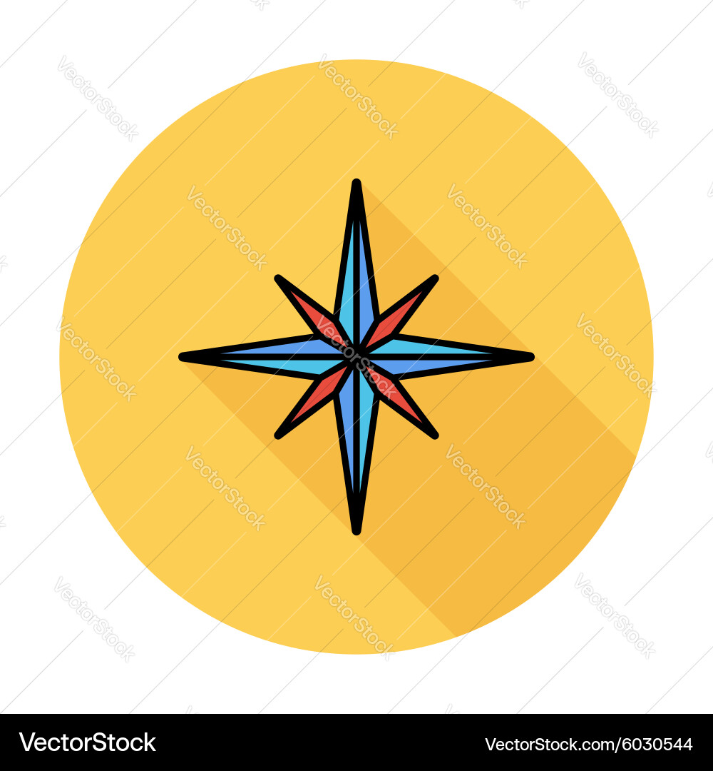 Wind rose Royalty Free Vector Image - VectorStock