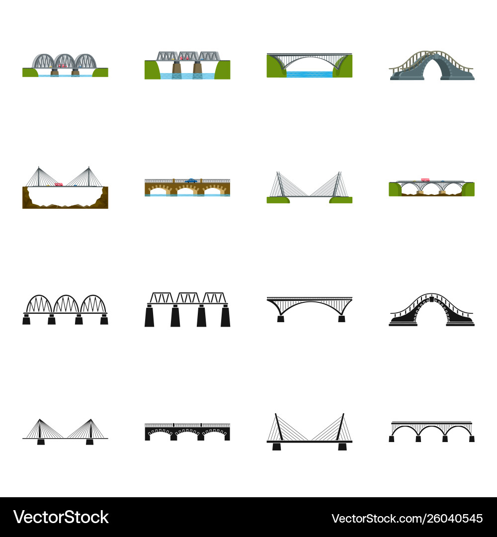 Design-Verbindung und Icon-Set Lizenzfreies Vektorbild