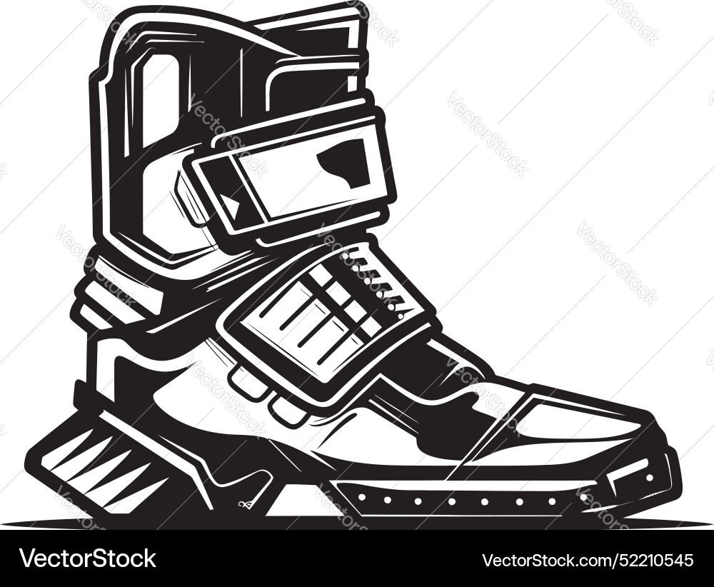 Electroedge advanced technology boots black logo – Royalty-Free Vector ...