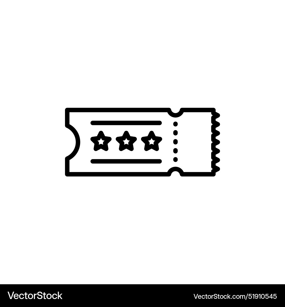 Event ticket icon perfect for concerts Royalty Free Vector