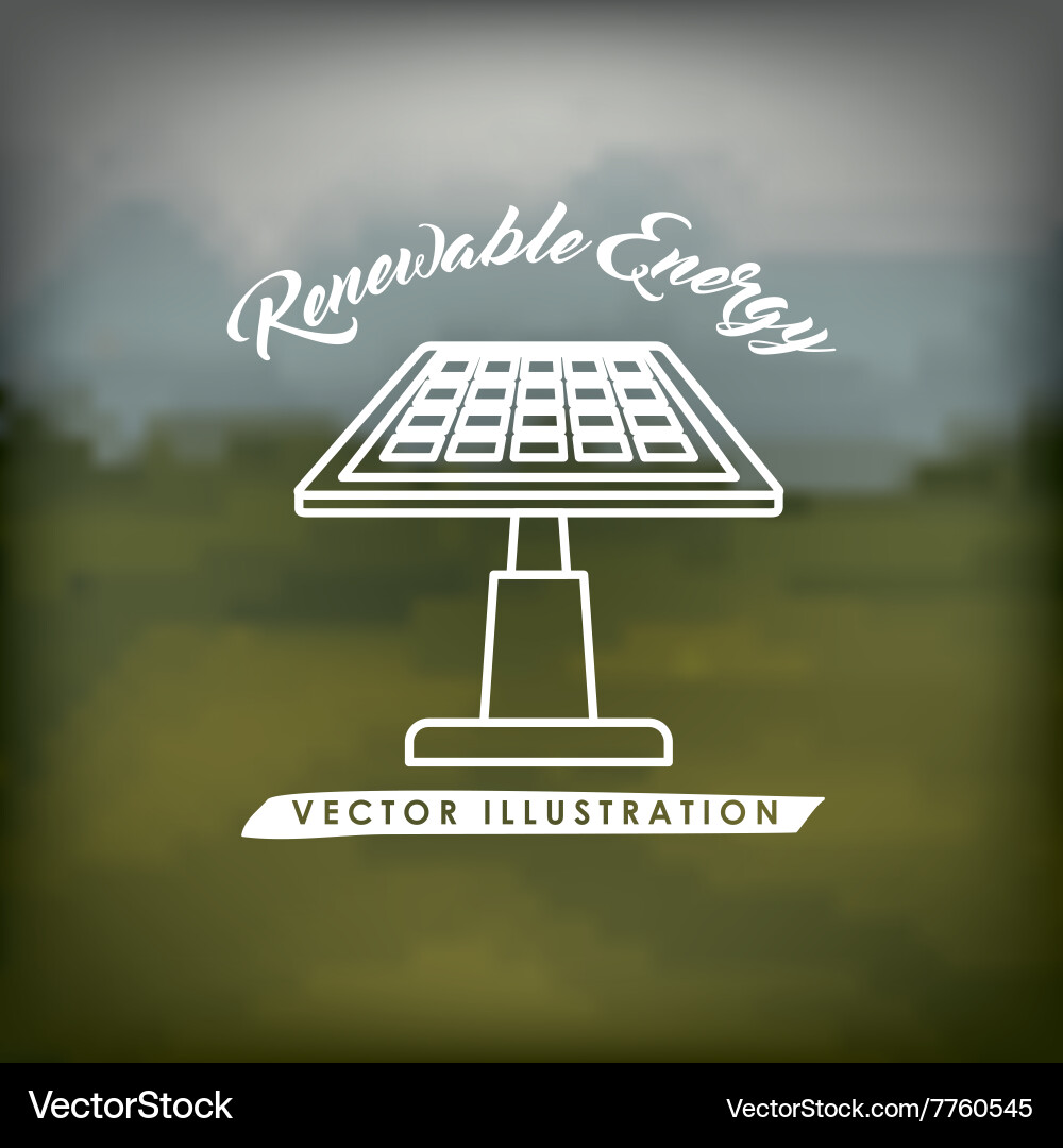 Renewable energy design Royalty Free Vector Image