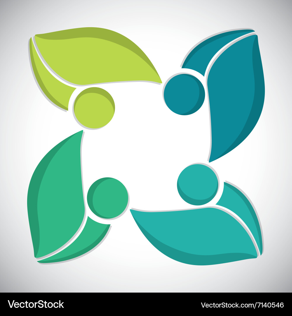 Community people graphic Royalty Free Vector Image