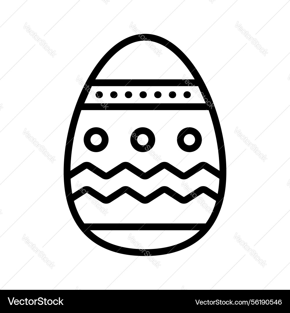 Easter egg Royalty Free Vector Image - VectorStock