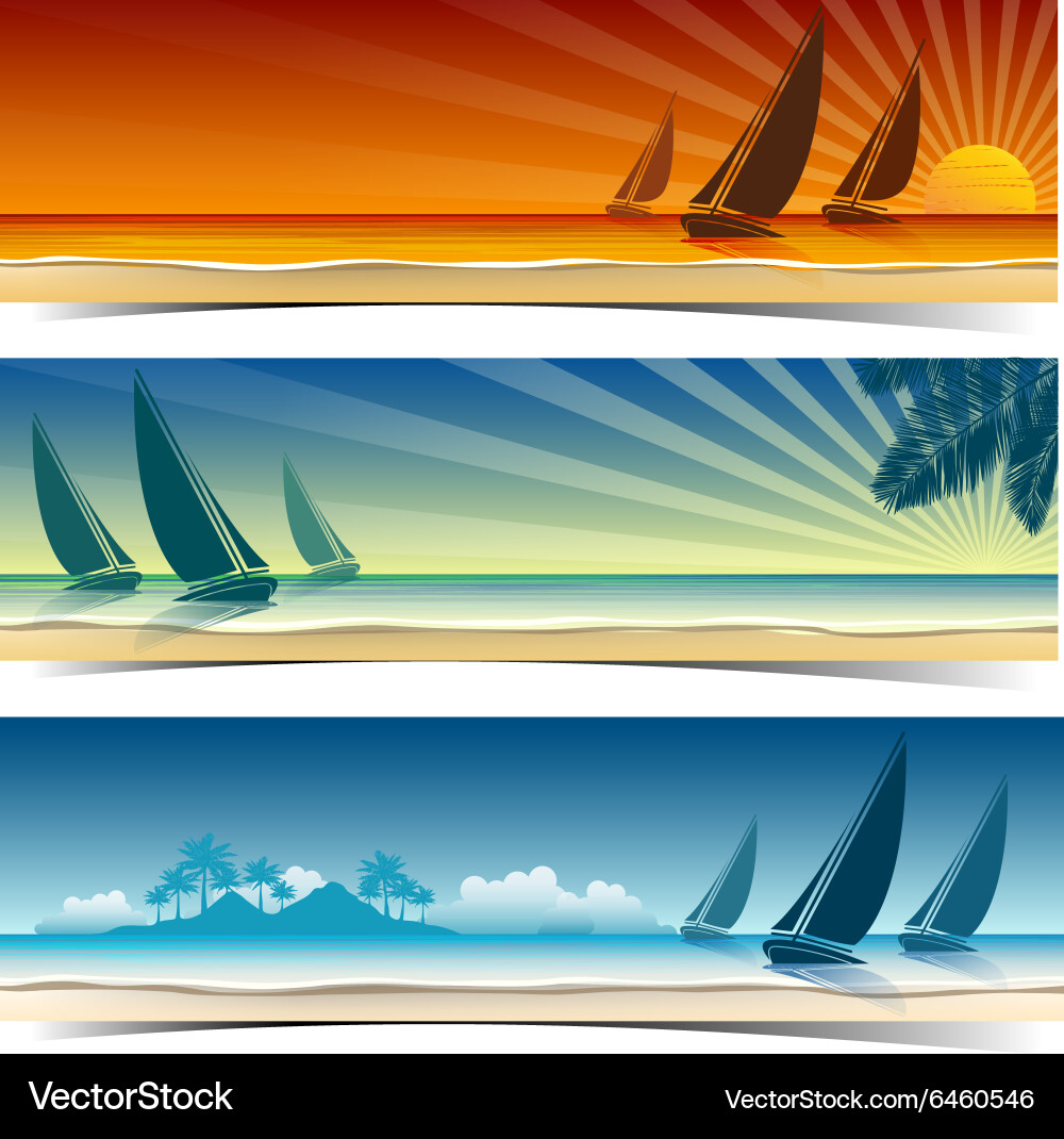 Sail boat background Royalty Free Vector Image