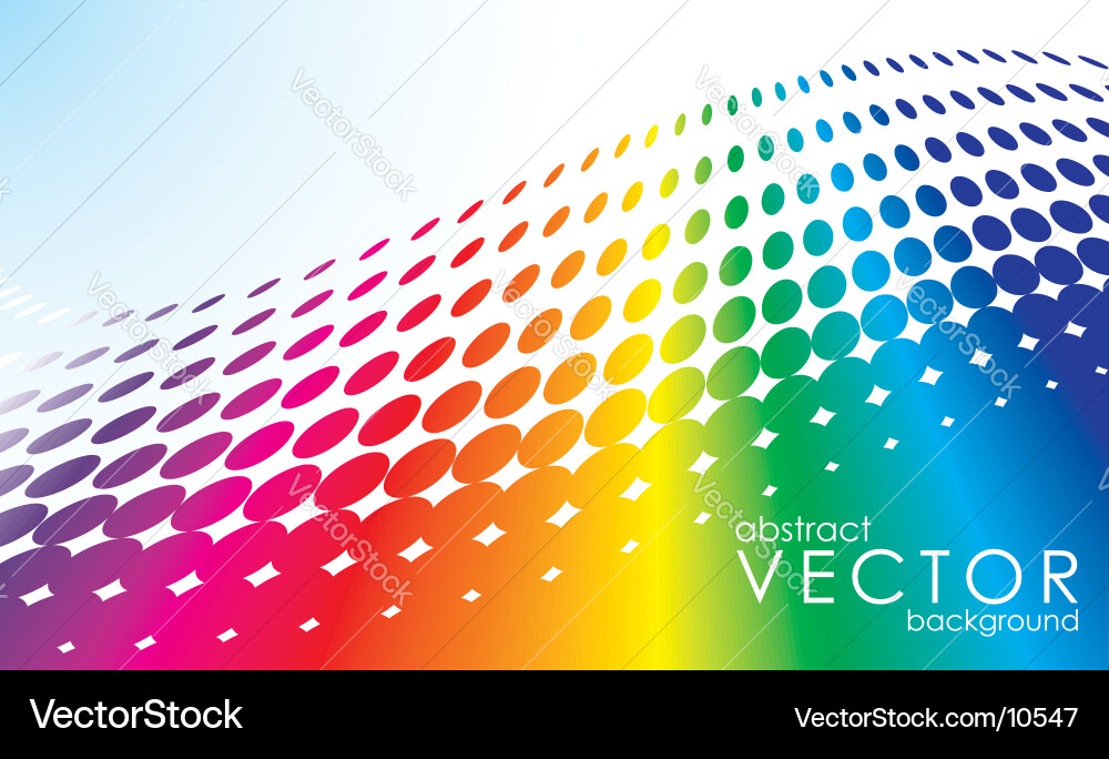 Abstract background with rainbow circle Royalty Free Vector
