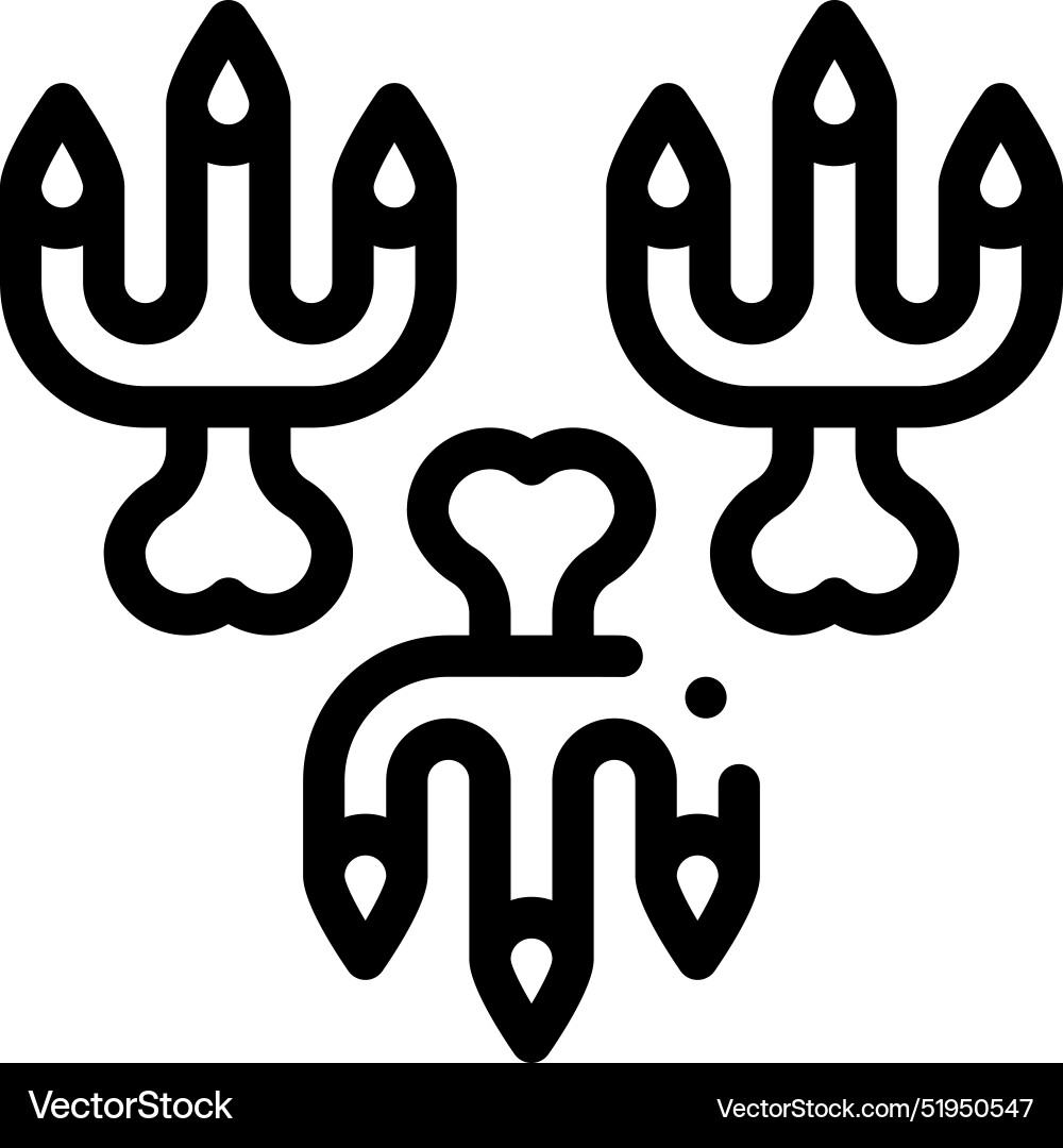 Candy icon thin linear style design isolated Vector Image