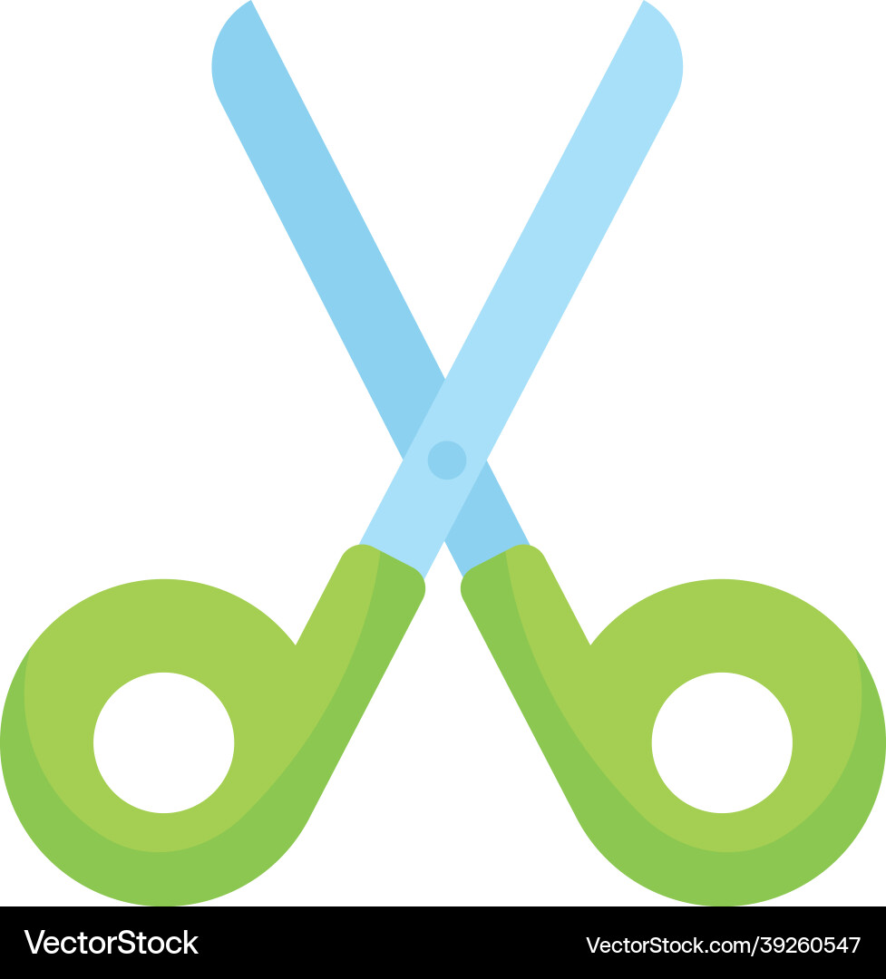 Green scissor design Royalty Free Vector Image