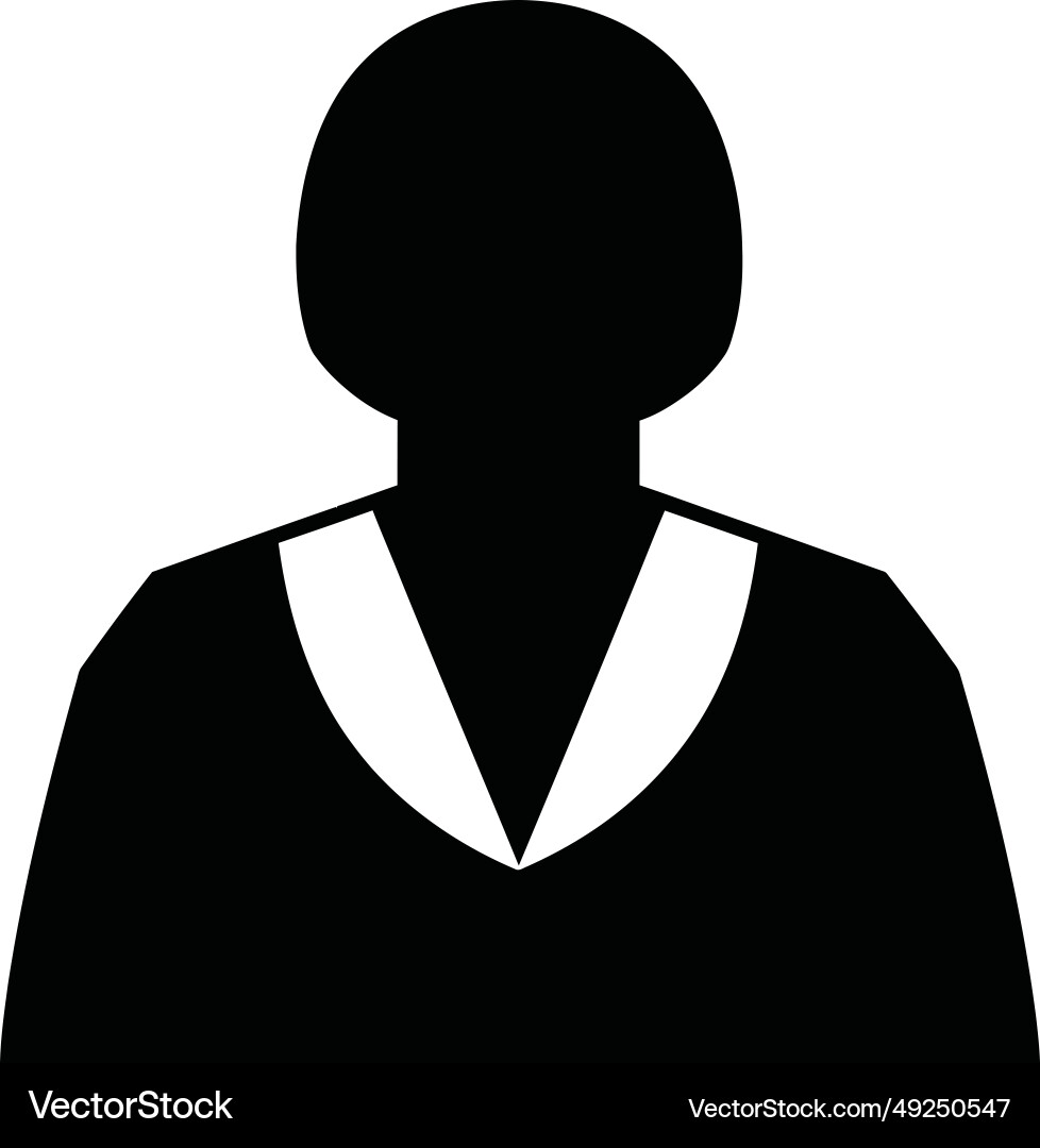 Richter Icon Lizenzfreies Vektorbild - VectorStock