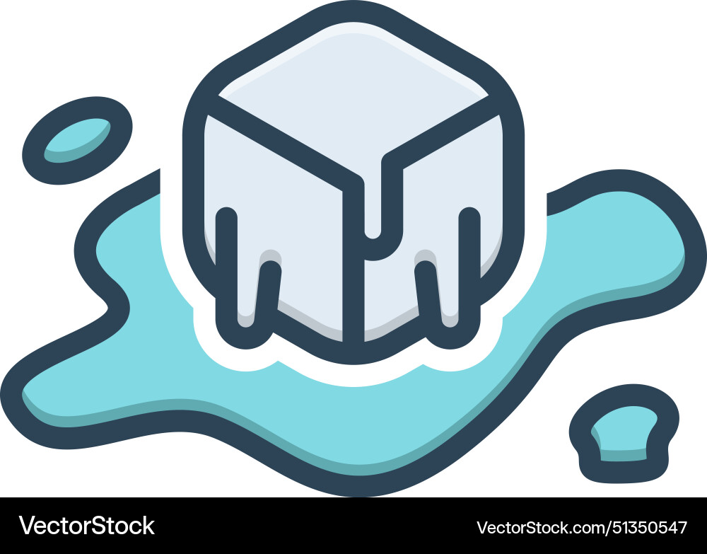 Melting ice Royalty Free Vector Image - VectorStock