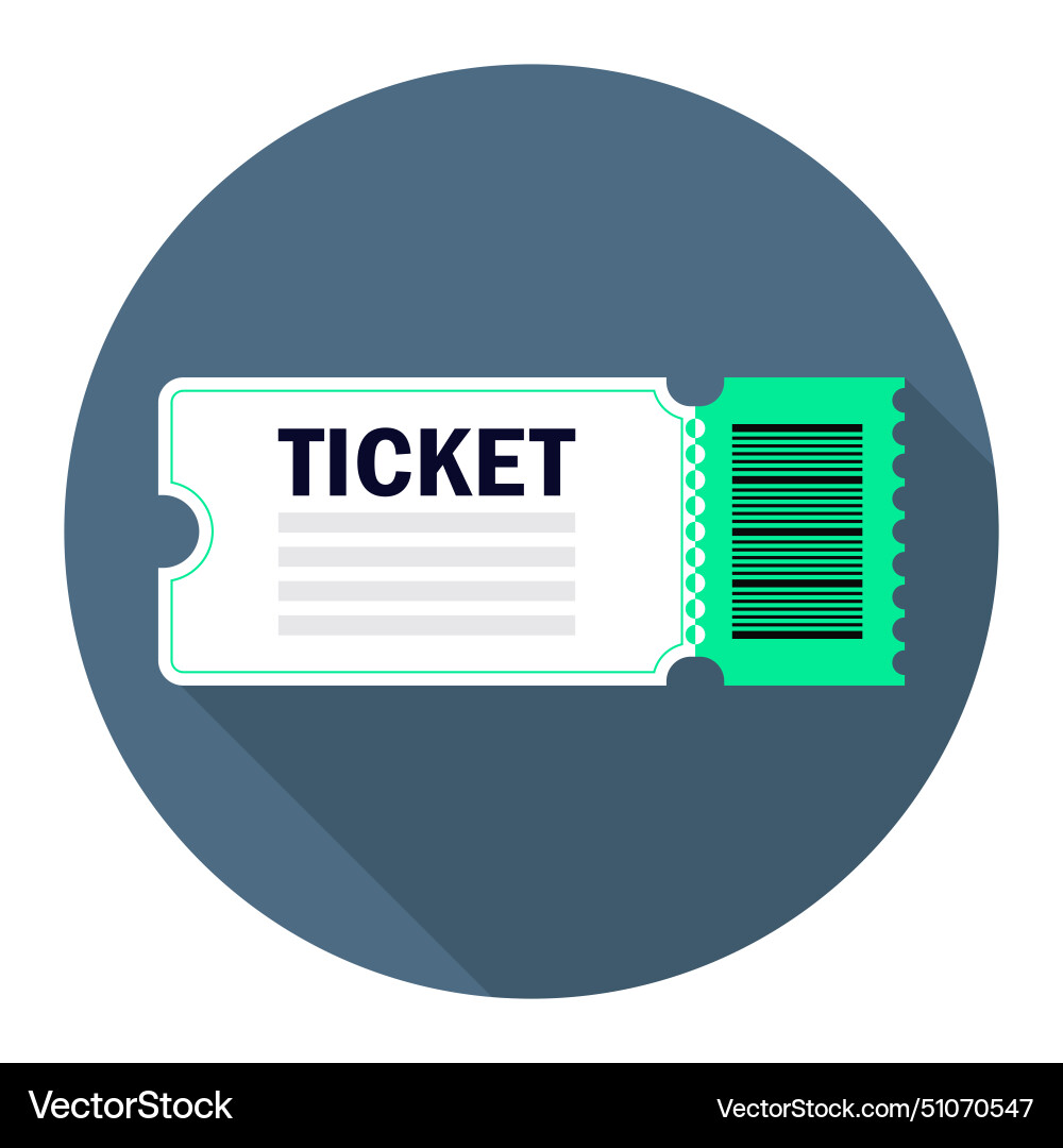 Ticket icon Royalty Free Vector Image - VectorStock