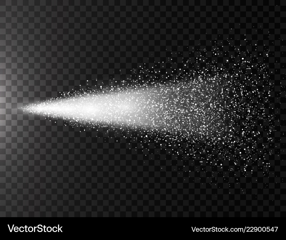Water spray mist of atomizer on transparent Vector Image
