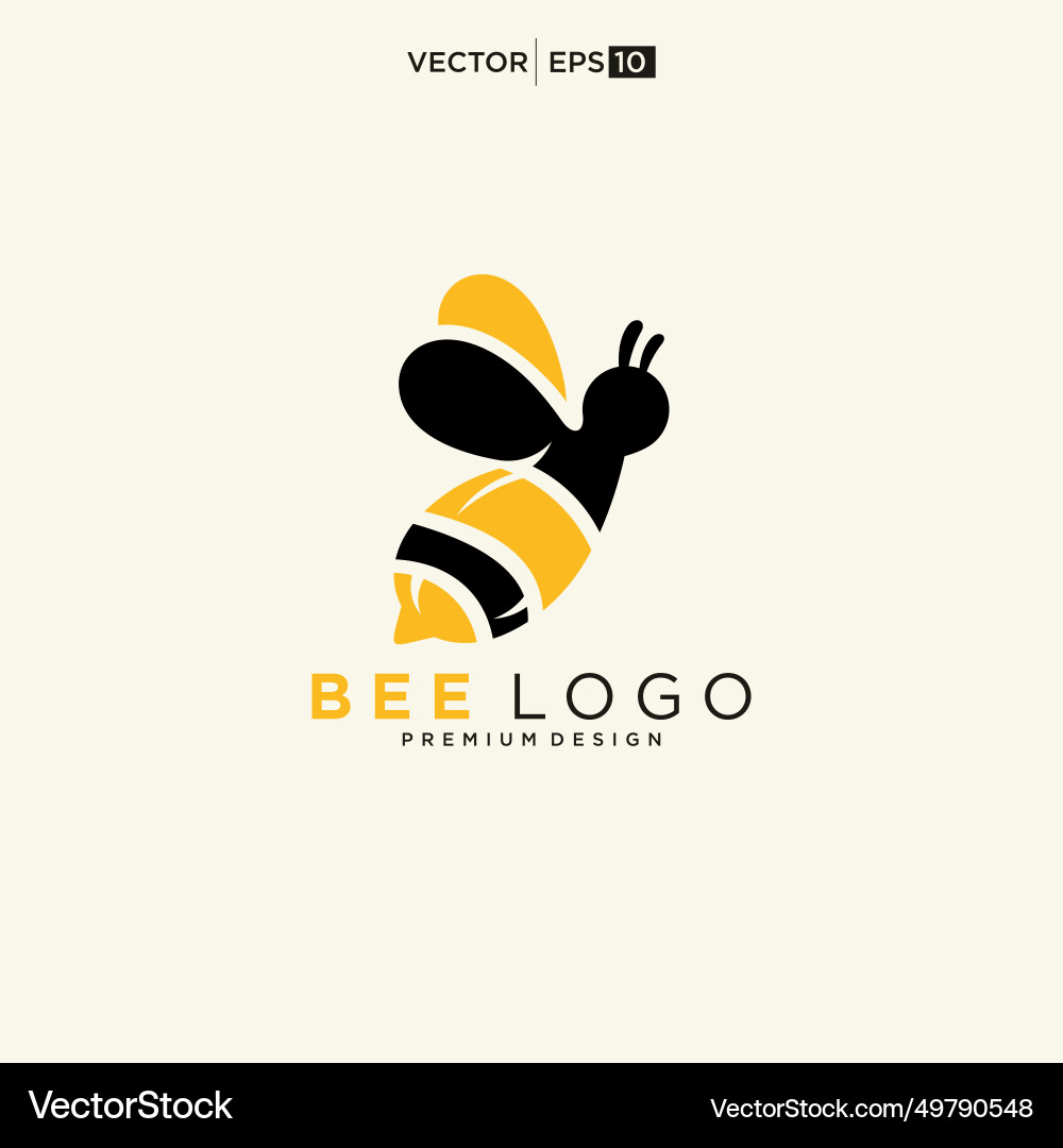 Honey bee animals logo icon Royalty Free Vector Image