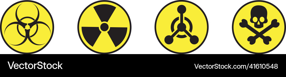 Bio Nuclear Logo Circle Radioactive Toxic Hazardous Nuclear Waste Bio