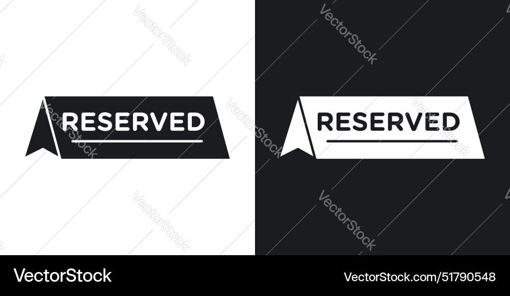 Reservation table icon Royalty Free Vector Image