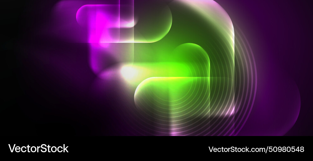 Shiny color neon glowing design Royalty Free Vector Image