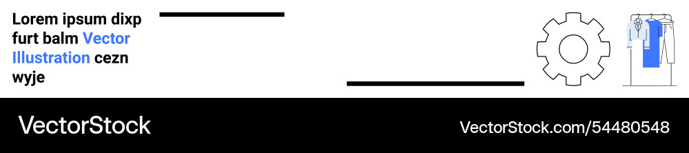 Technical diagram with lorem ipsum text and Vector Image