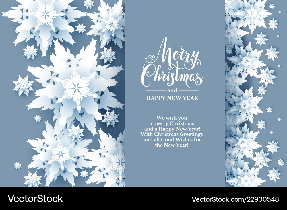 Winter Snowflake Card Royalty Free Vector Image