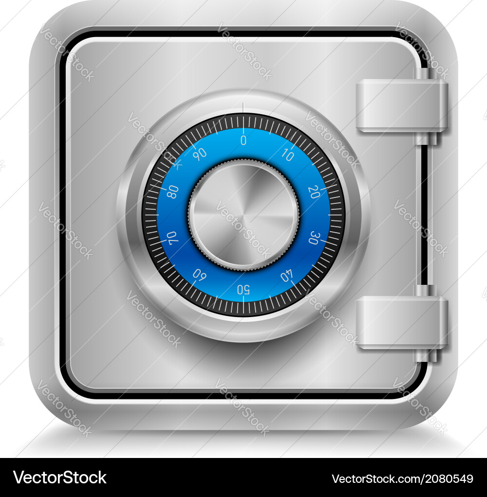 Closed safe Royalty Free Vector Image - VectorStock
