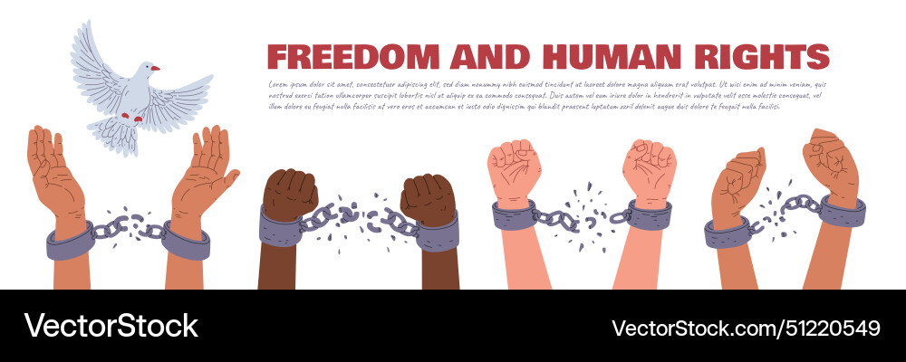 Horizontal poster with a dove of peace Royalty Free Vector
