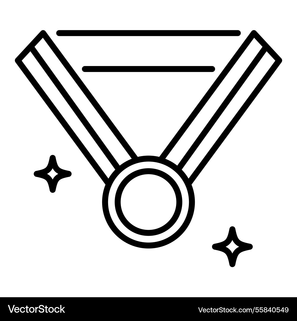 Medal line icon Royalty Free Vector Image - VectorStock