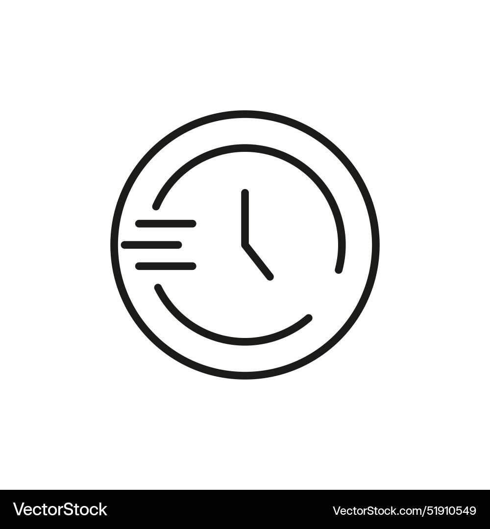 Speedy time fast icon for quick services Vector Image