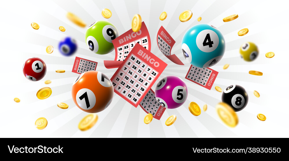 Bingo Lottery Win Celebration Royalty Free Vector Image